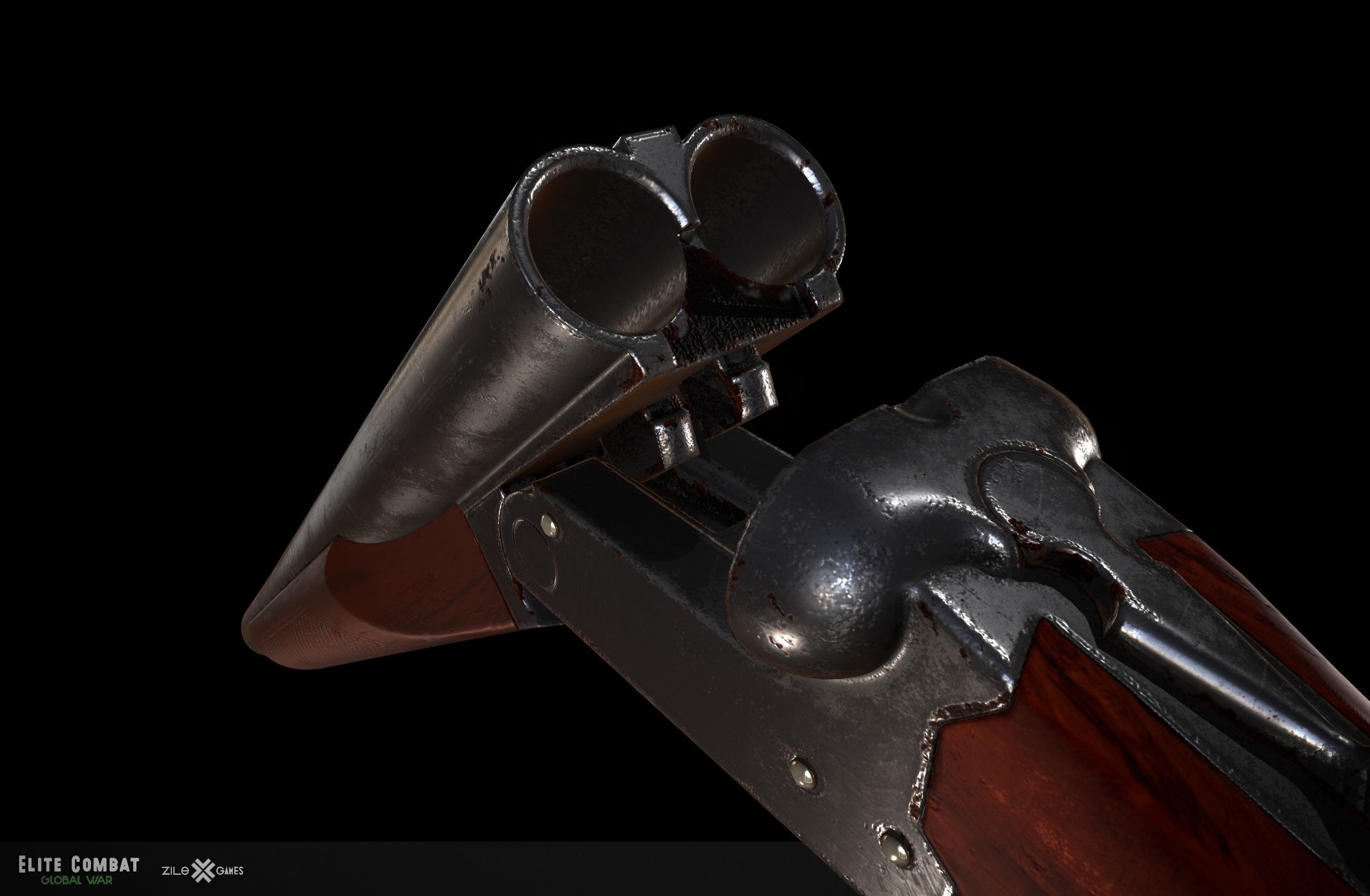 3D model Sawed-off Shotgun VR / AR / low-poly | CGTrader