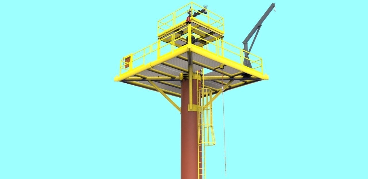 20 ft caisson well protector free 3D model | CGTrader