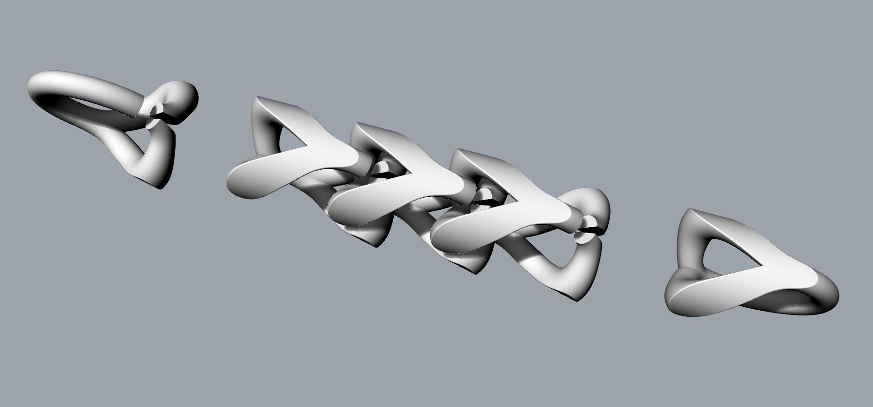 Chain Link 136 3D model 3D printable | CGTrader