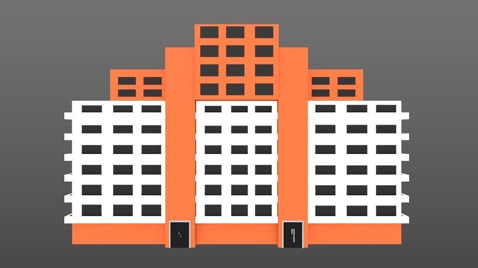 Cartoon Builds free VR / AR / low-poly 3D model | CGTrader