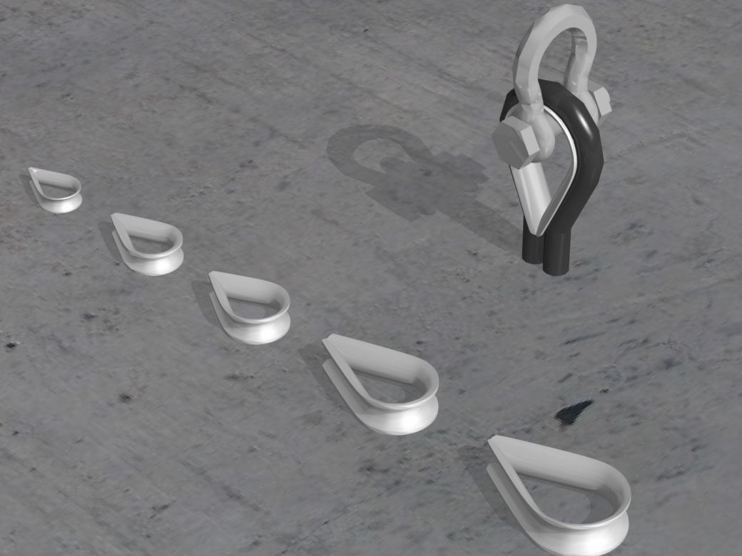 Thimbles free 3D model | CGTrader