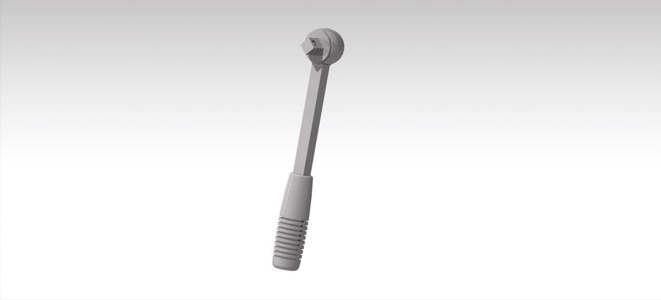 Socket wrench free 3D model | CGTrader
