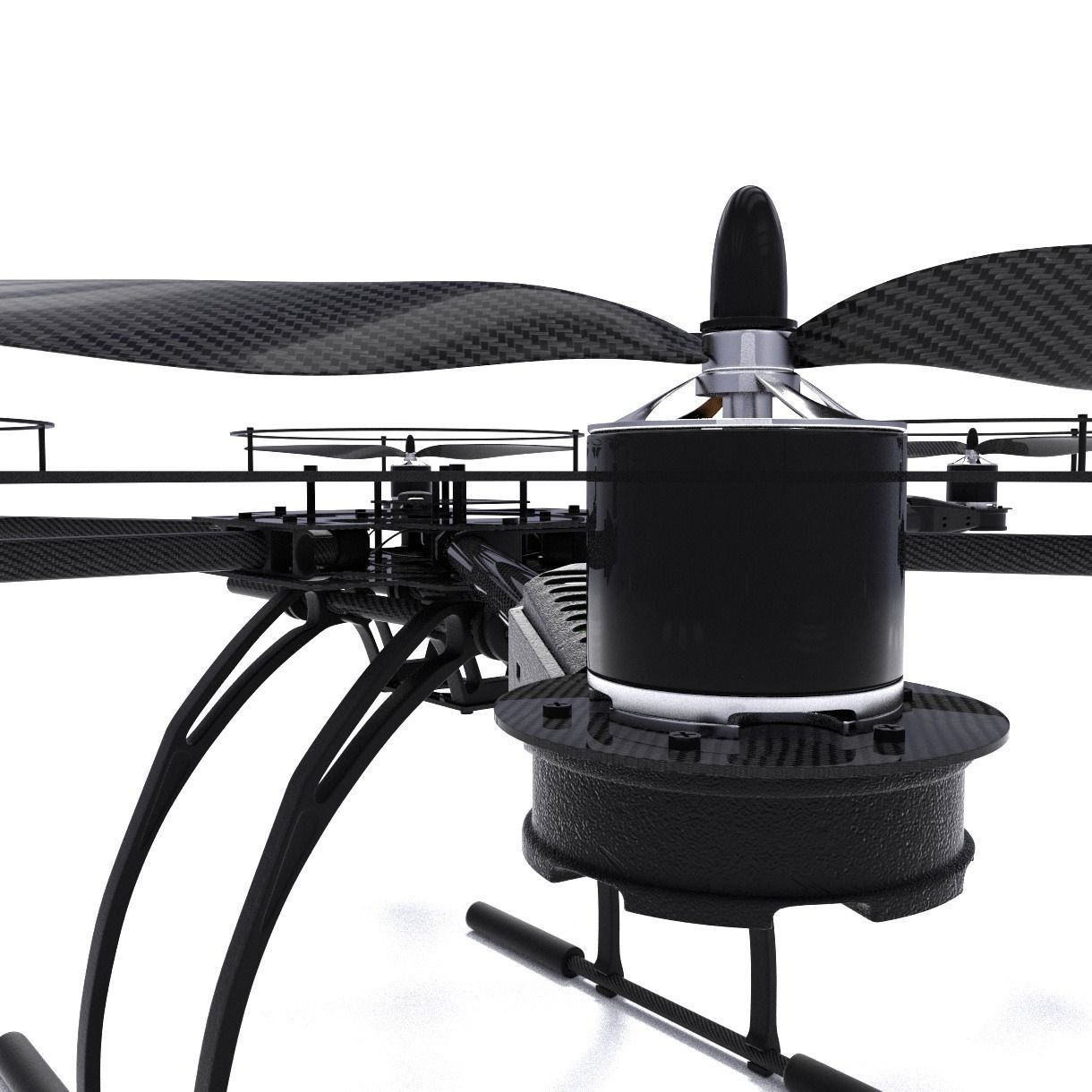 hexacopter drone 3D Model OBJ FBX DXF STL BLEND | CGTrader.com