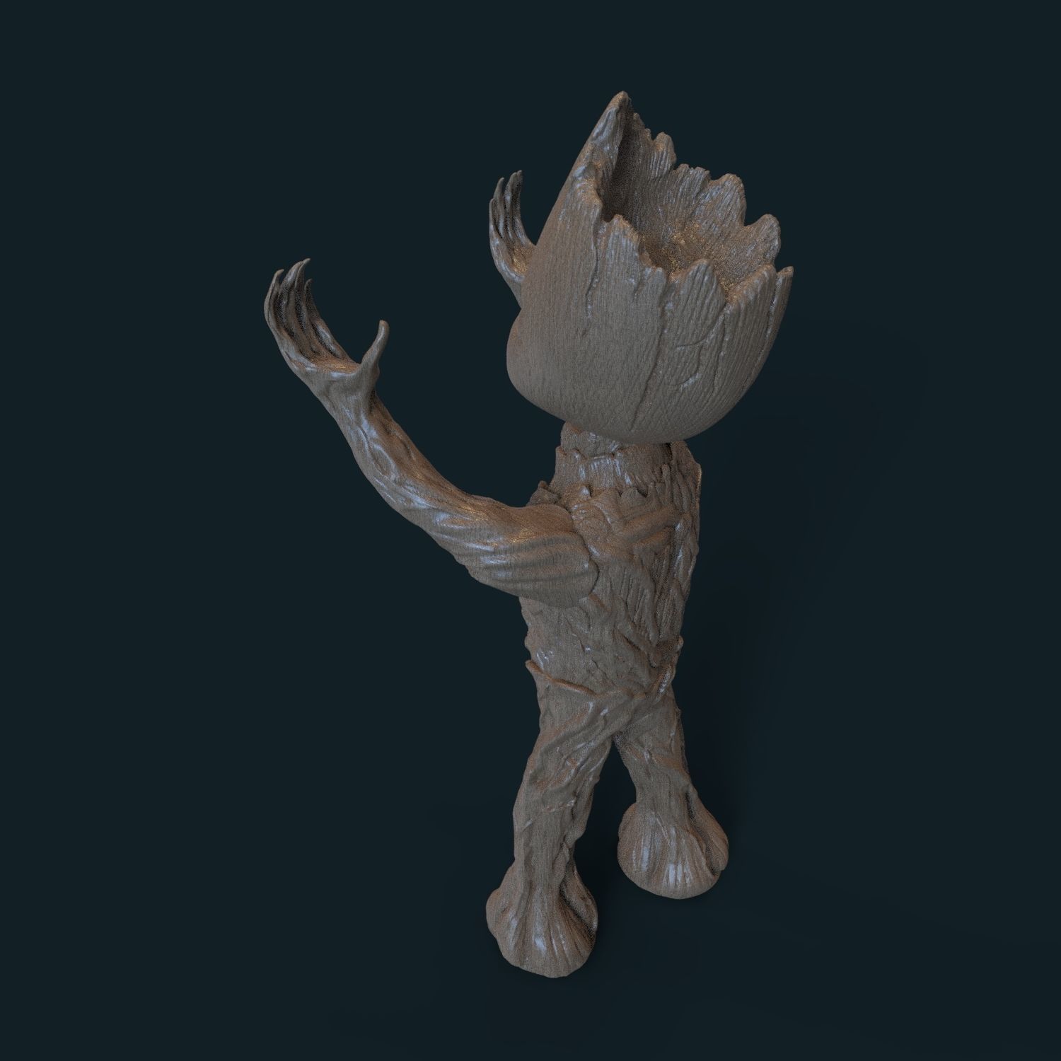 BABY GROOT PEN HOLDER 3D model 3D printable | CGTrader