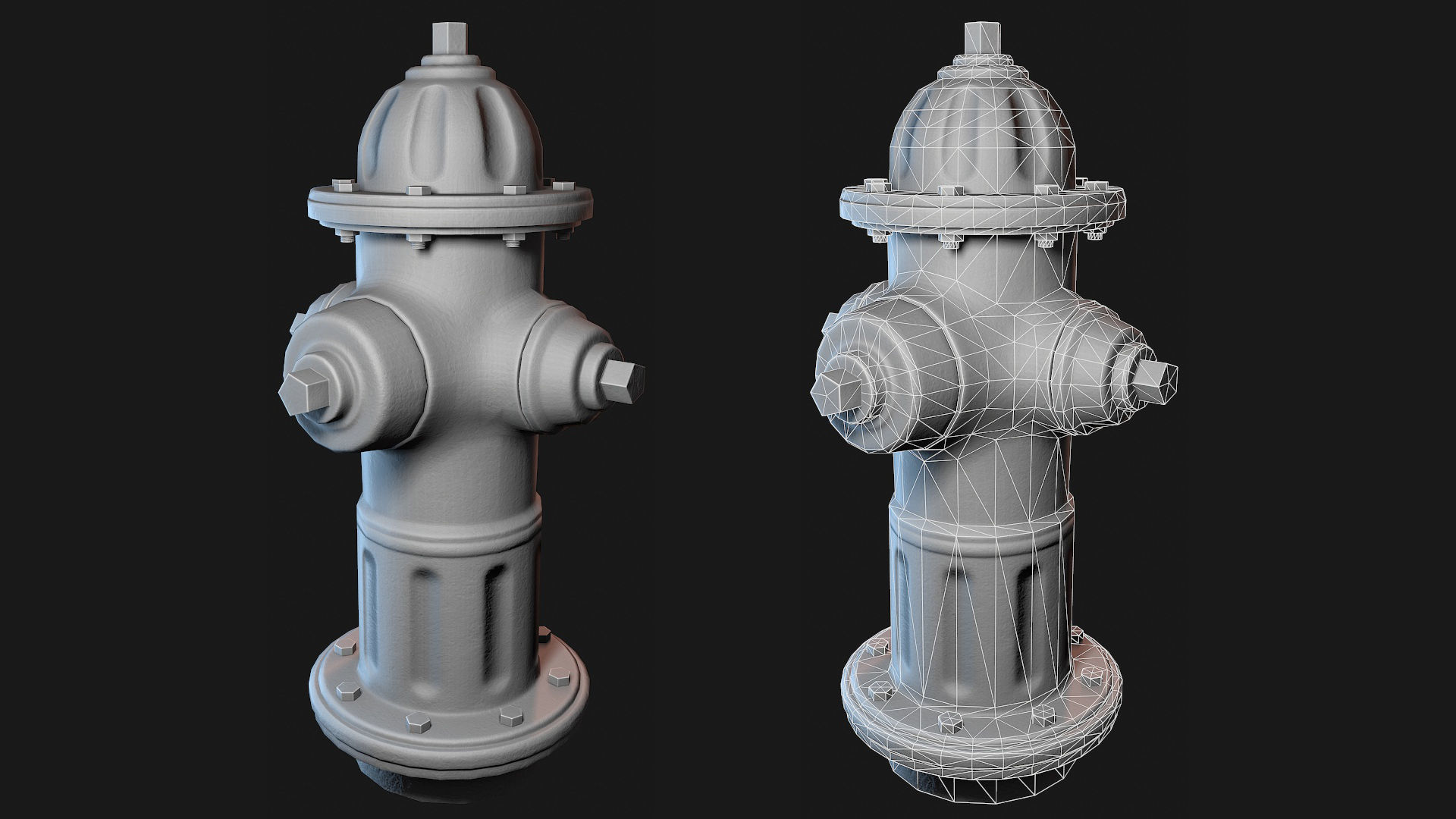 3D model Low Poly PBR Fire Hydrant VR / AR / low-poly | CGTrader