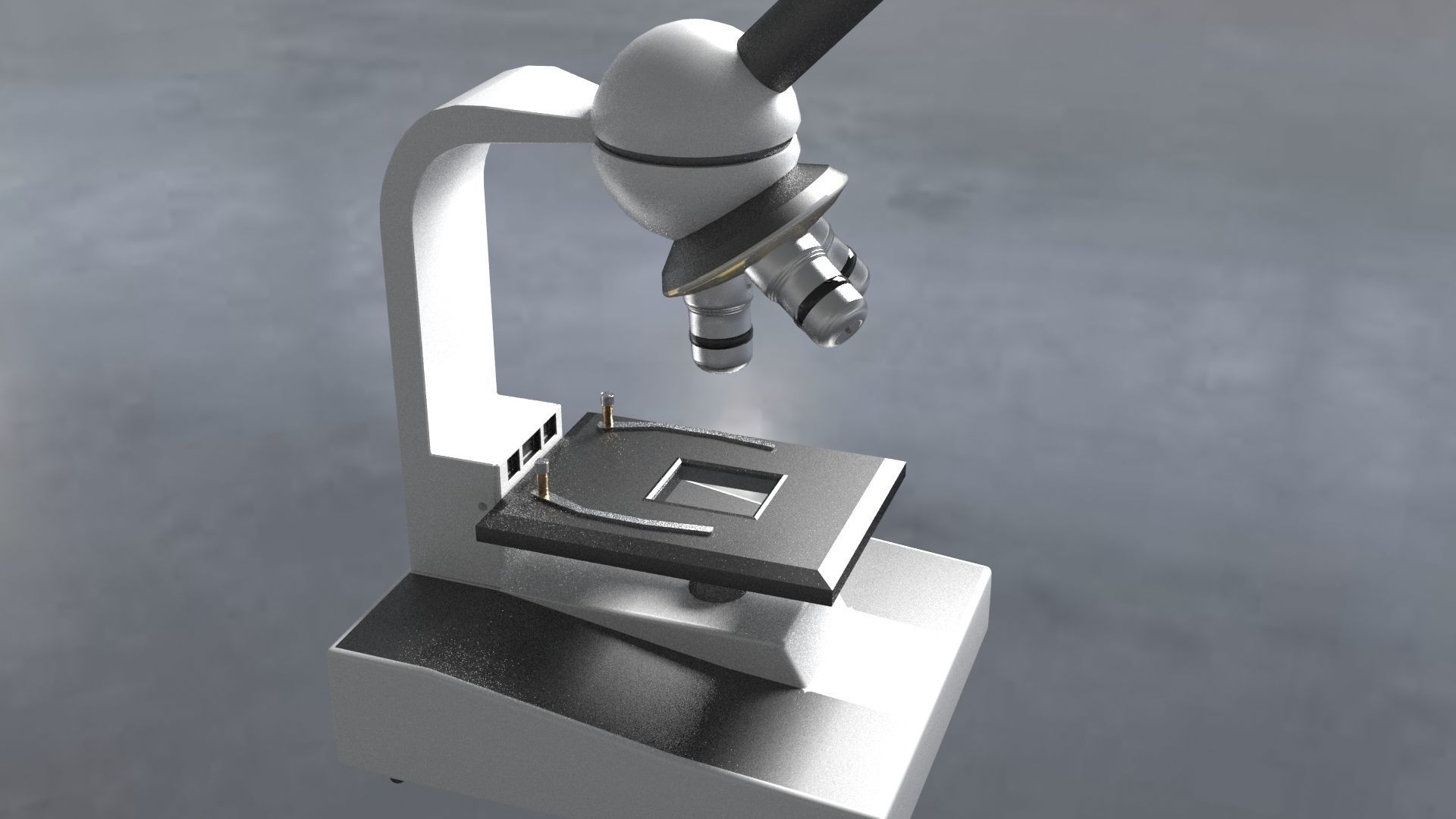Microscope free VR / AR / low-poly 3D model | CGTrader