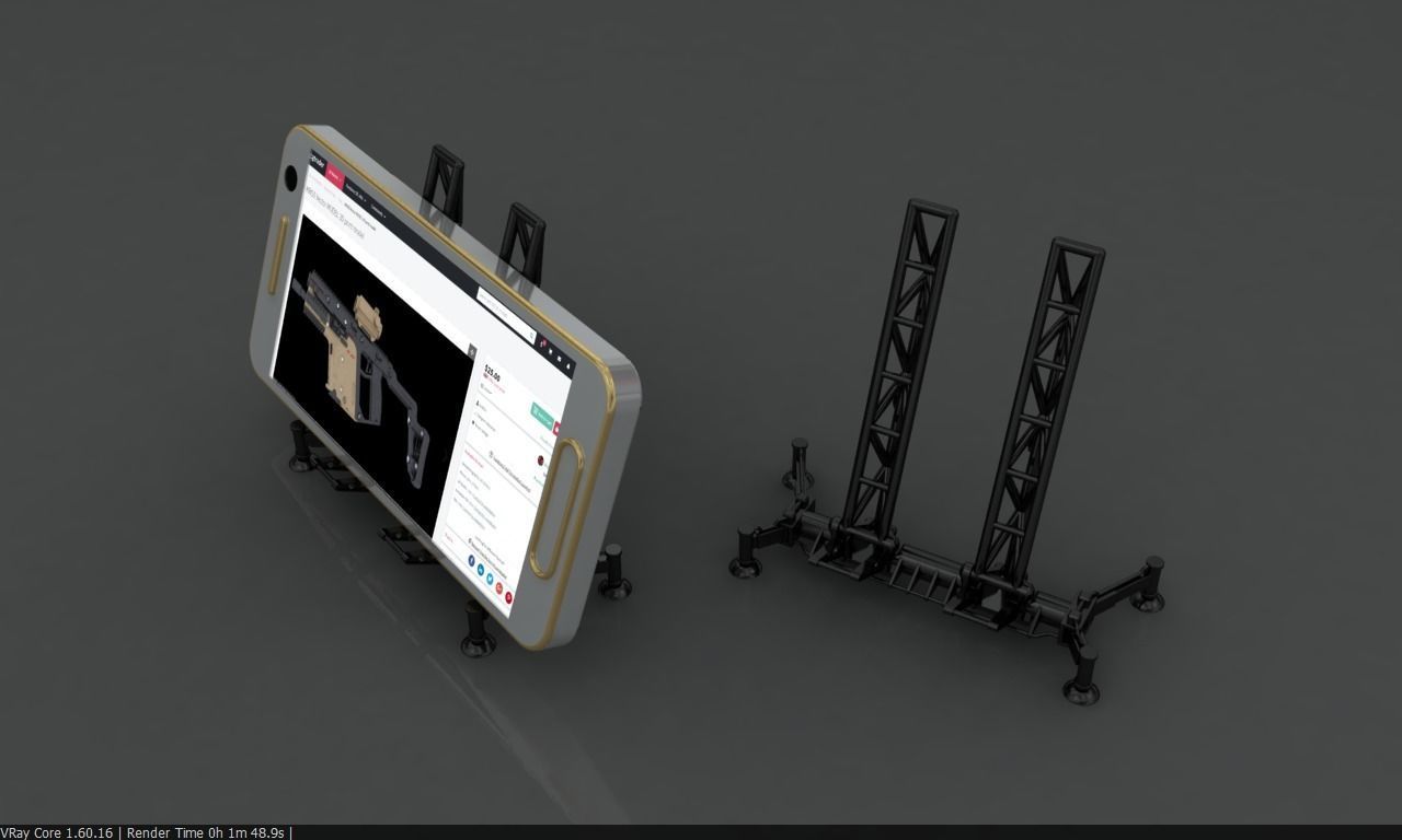 original design phone holder 3D model 3D printable | CGTrader