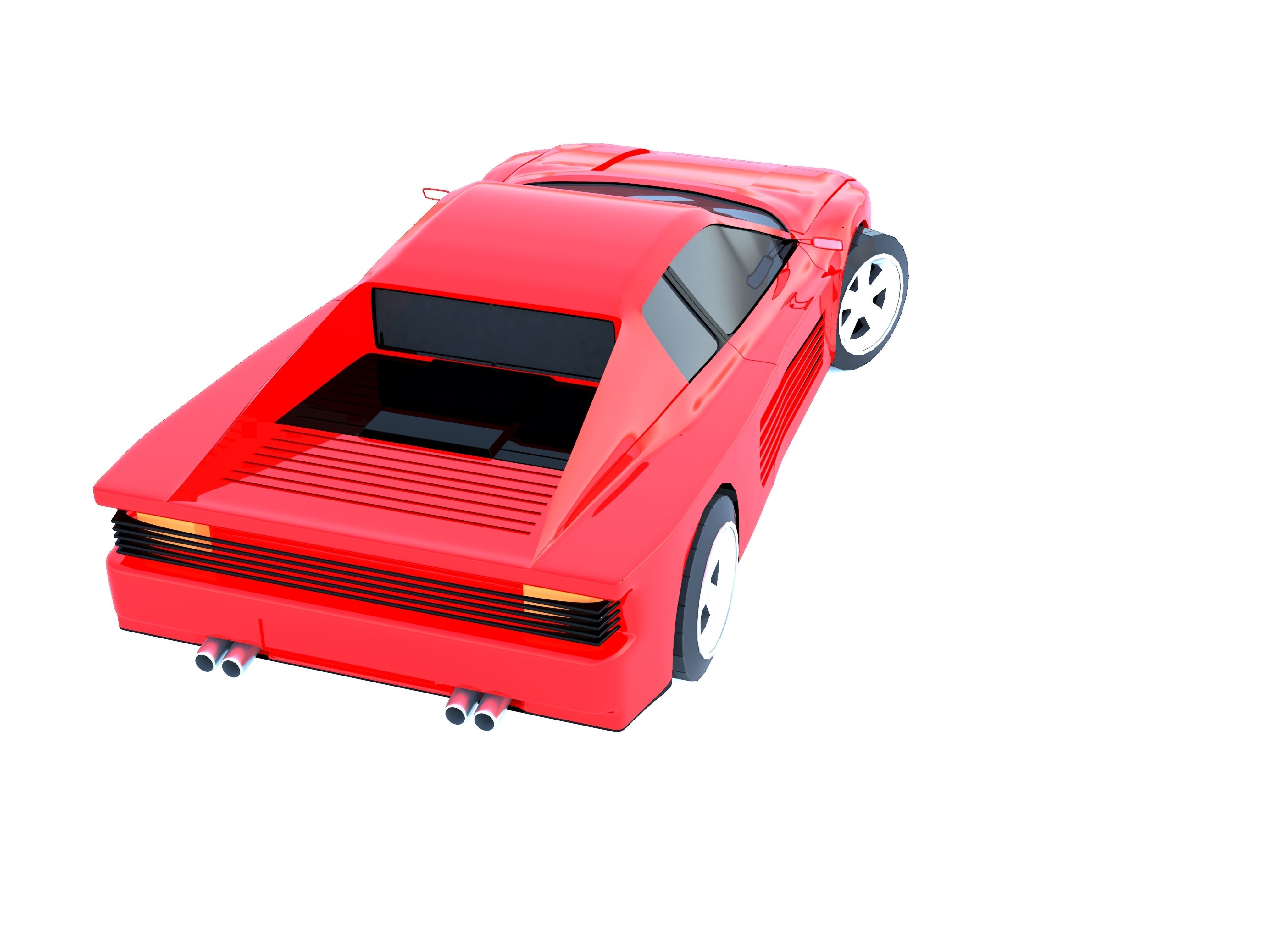 Ferrari 512 Testarossa 3D model | CGTrader