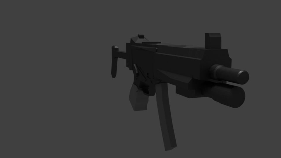 Mp5 Low Poly gun free VR / AR / low-poly 3D model | CGTrader