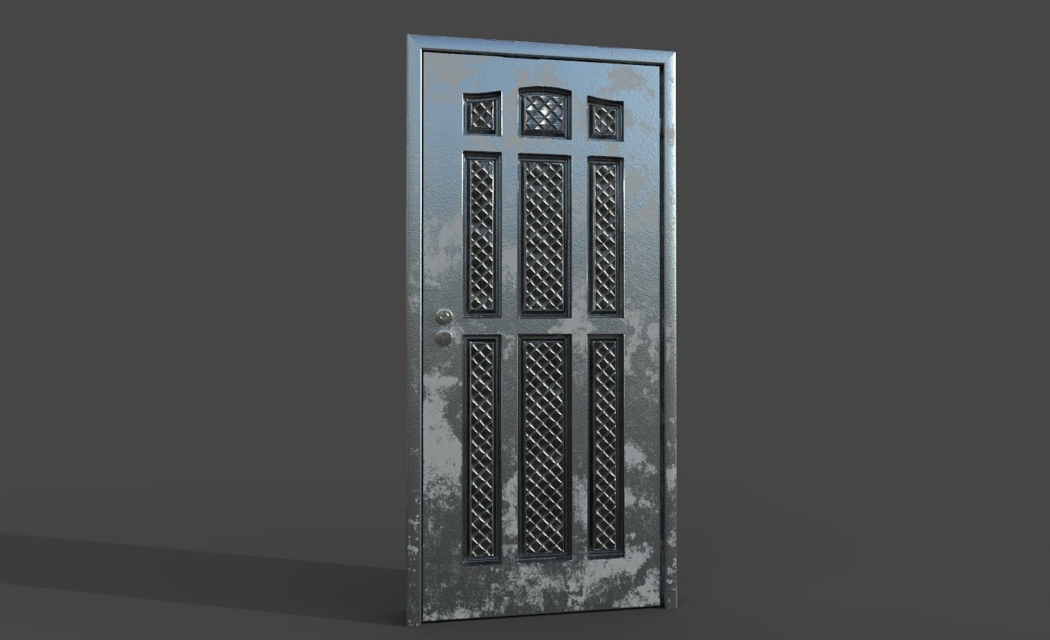 Silver Door 3D model | CGTrader