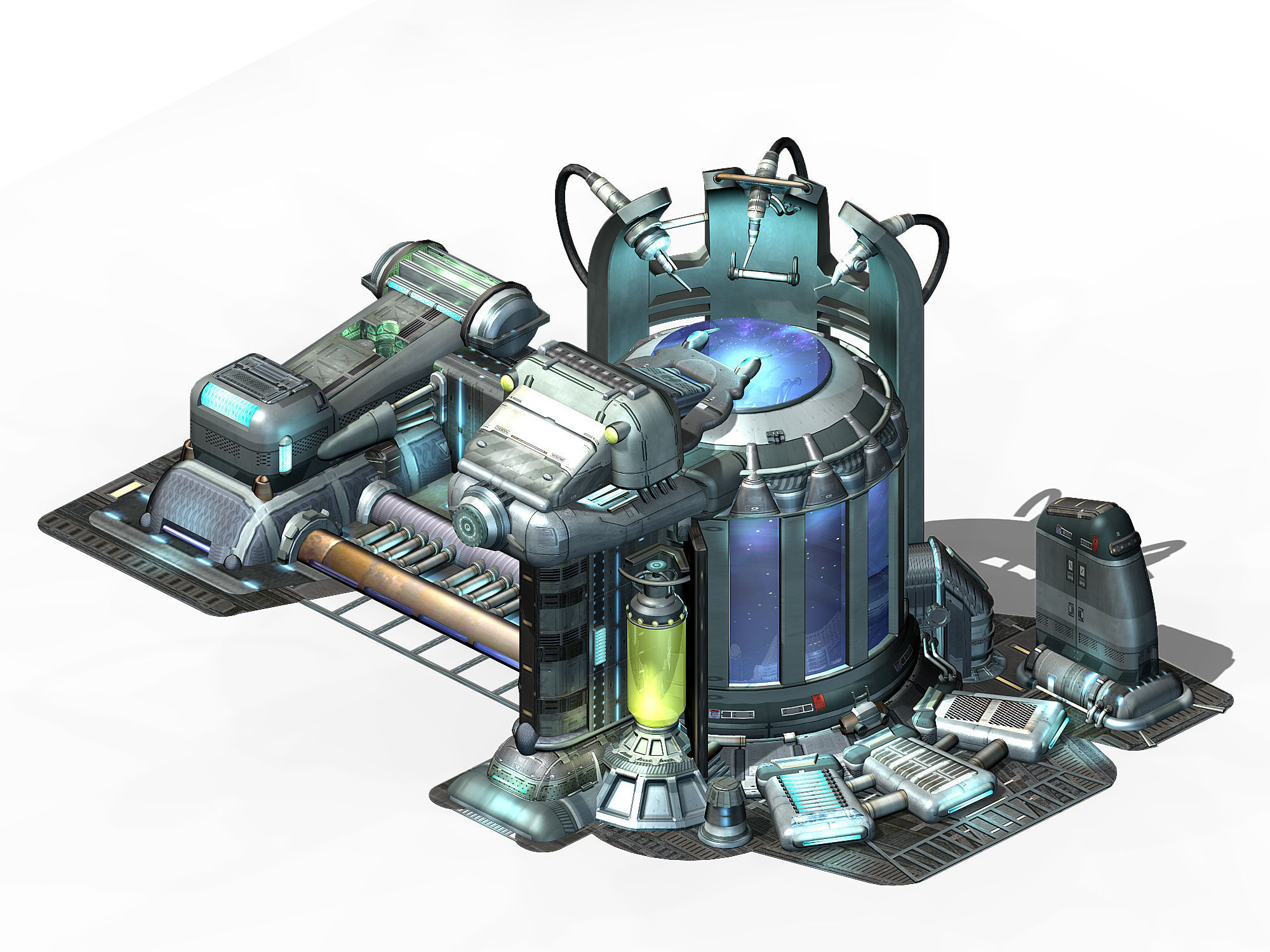 Spacecraft - power collector 3D model | CGTrader