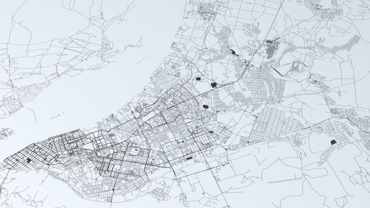 Samara Road Network and Streets 3D model | CGTrader