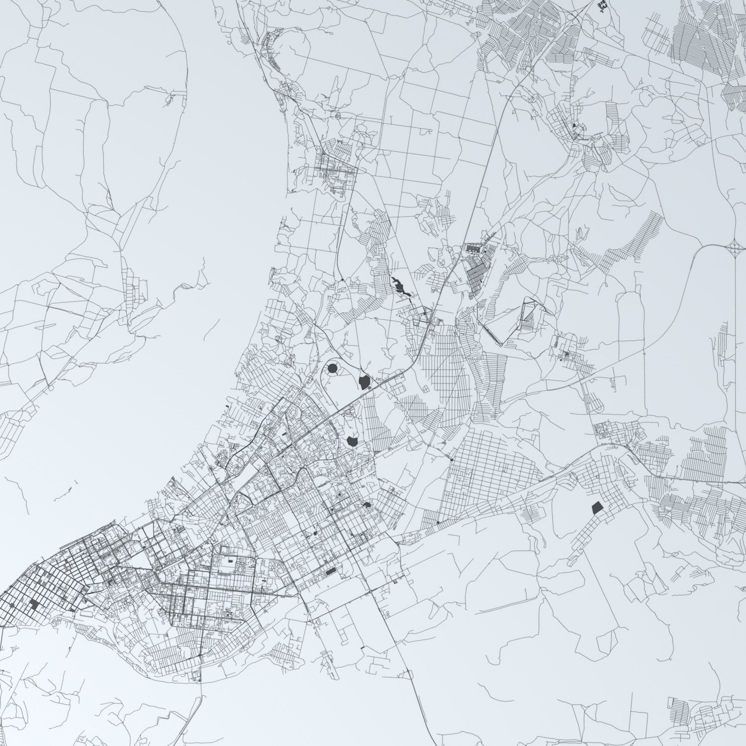 Samara Road Network and Streets 3D model | CGTrader