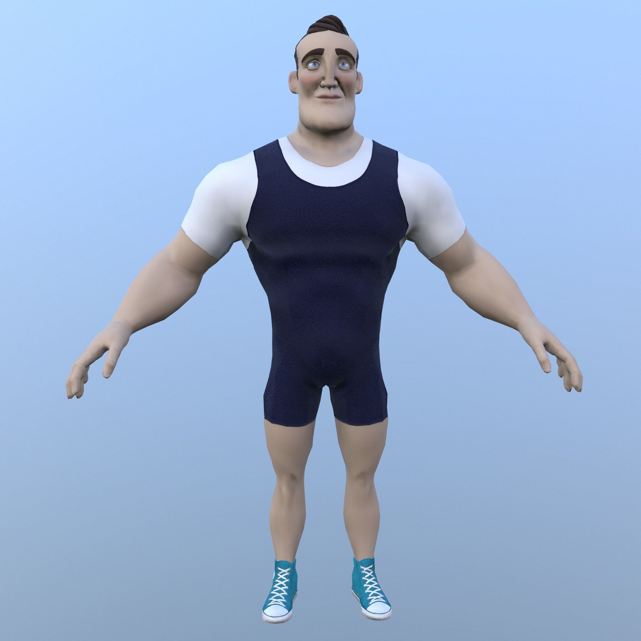 3D model Powerlifter VR / AR / low-poly rigged | CGTrader