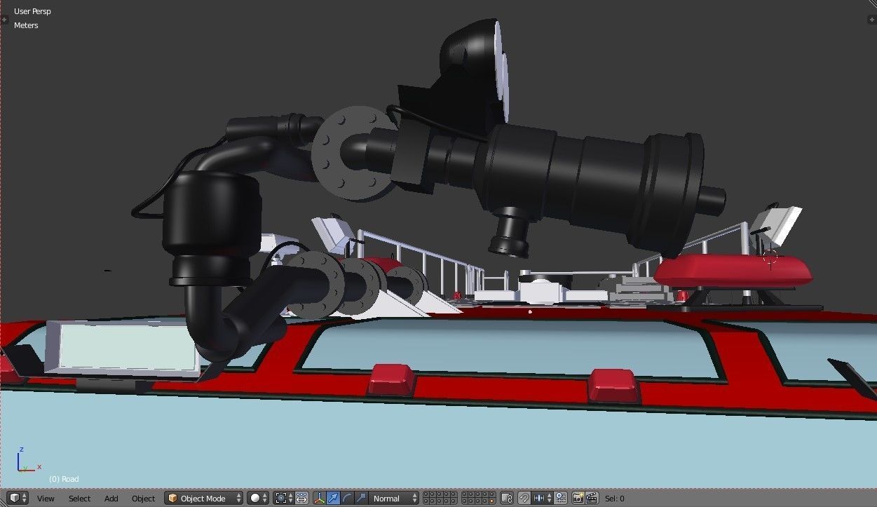 Airport Fire Truck ARFF Crash Tender 8x8 3D model | CGTrader