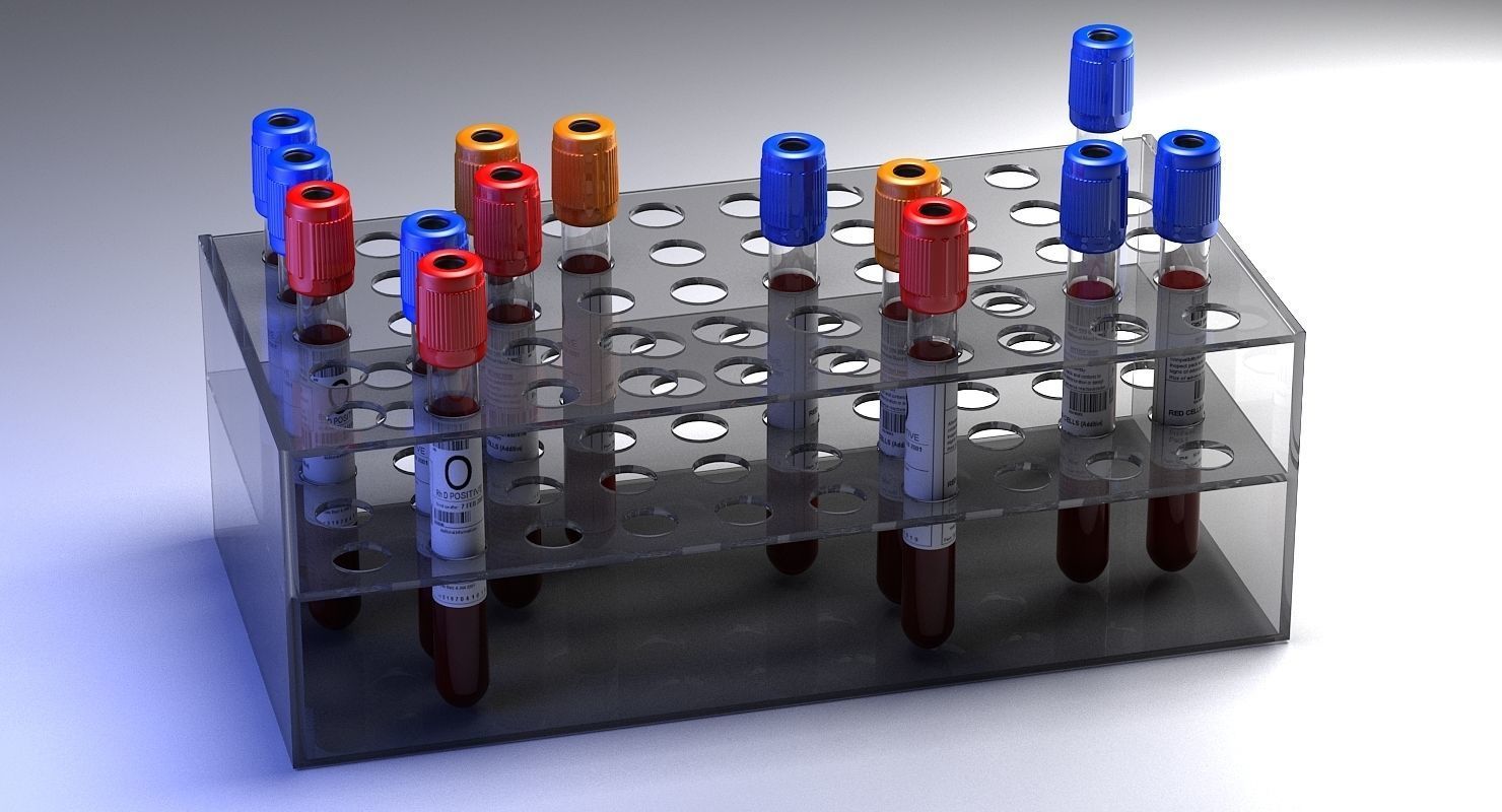 Blood Samples Rack 3D model | CGTrader