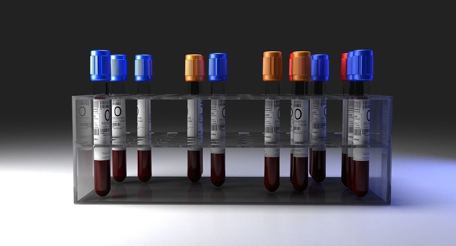 Blood Samples Rack 3D model | CGTrader
