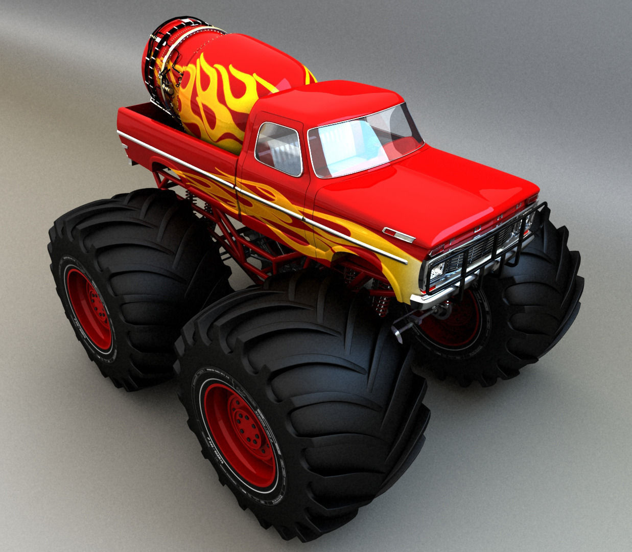 Monster Truck 3D Model MTL - CGTrader.com