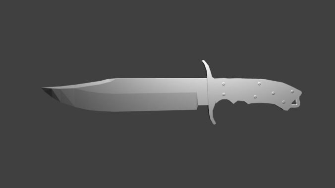 Toy hunting knife 3D model 3D printable | CGTrader