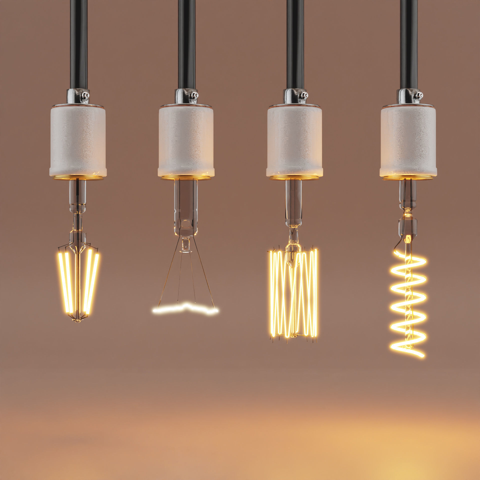 Ultimate Light Bulbs Collection - 224 combinations possible 3D model ...