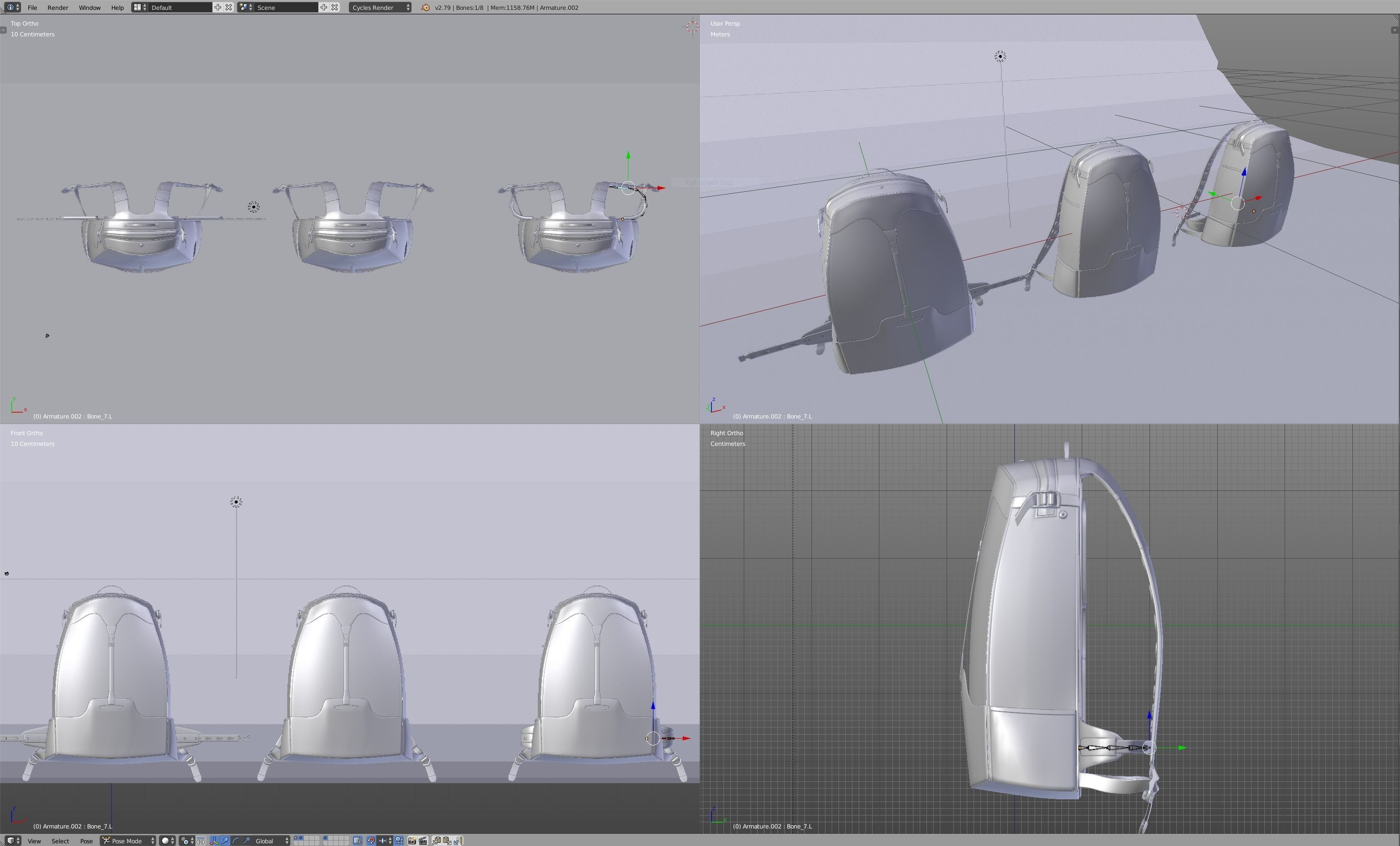 GORE-TEX fabric Backpack 3D model | CGTrader