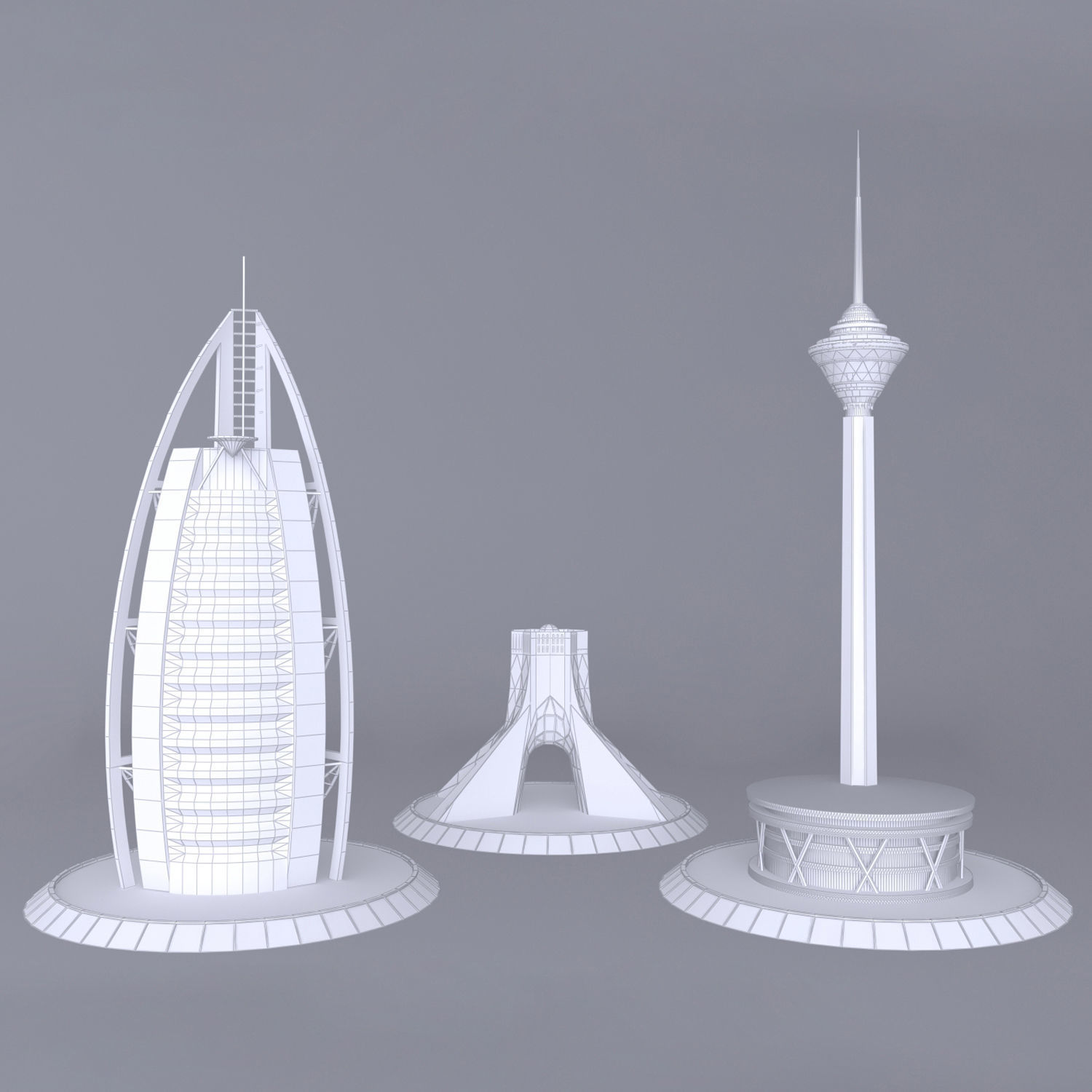 Decorative Alarab - Milad - Azadi Tower 3D model | CGTrader