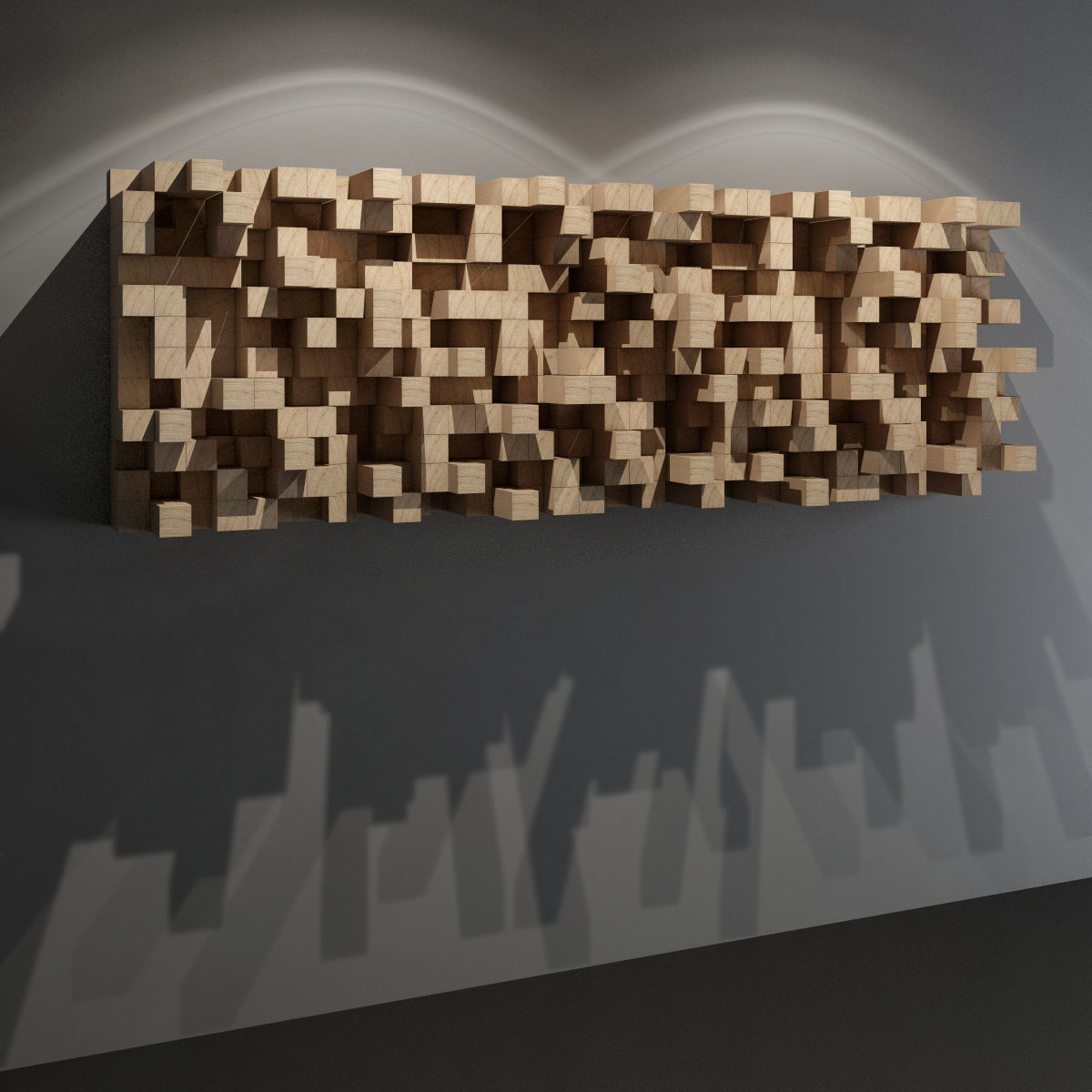 QRD Diffuser - recording studio wall panel 3D model | CGTrader