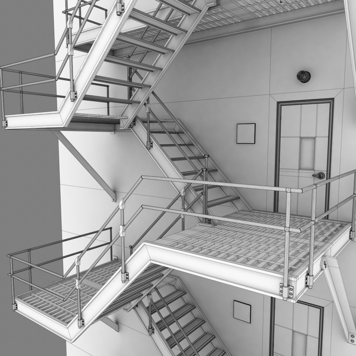 Fire Escape 3D model | CGTrader