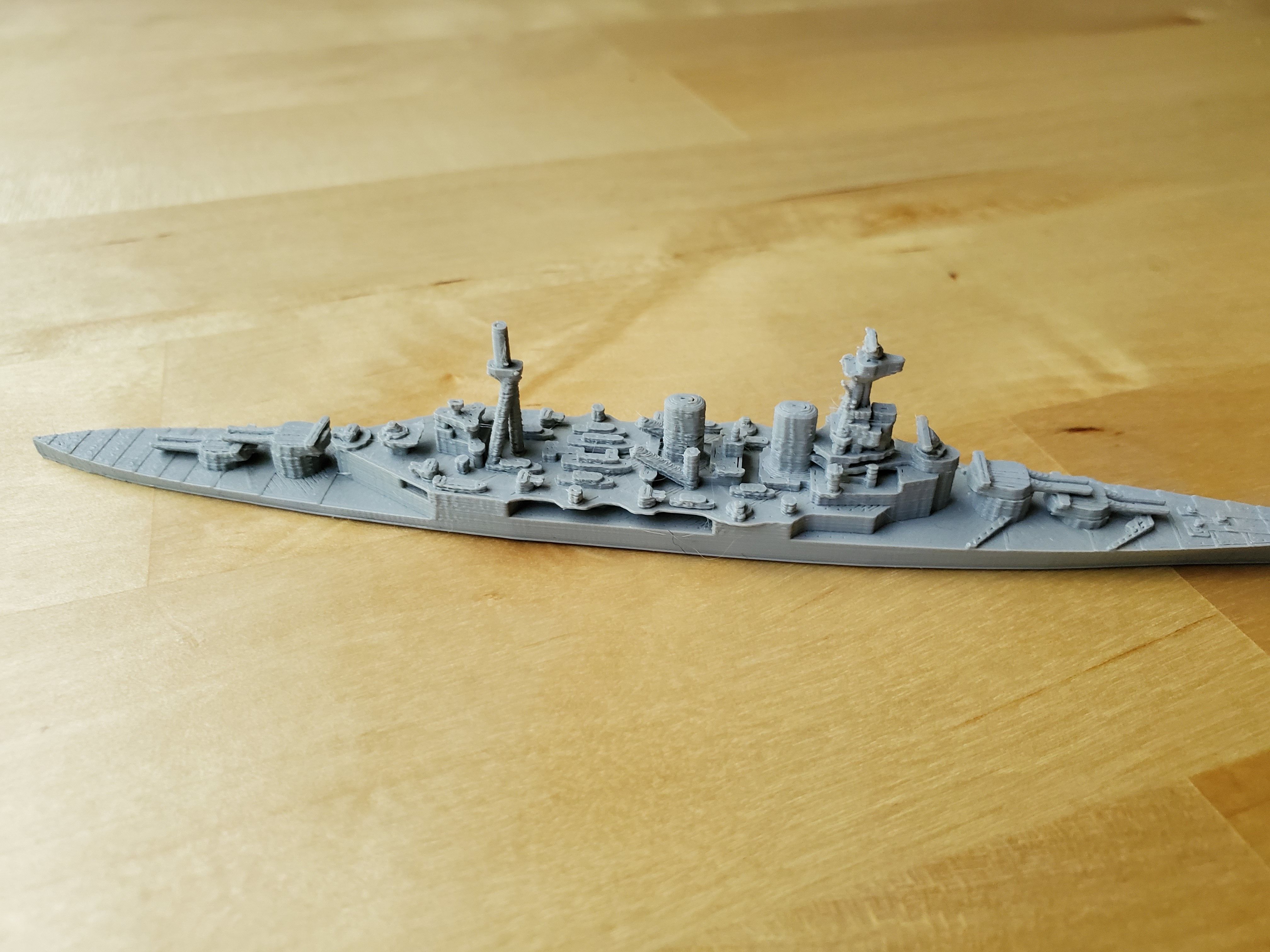 British Battlecruiser HMS Hood Warship 3D model 3D printable | CGTrader