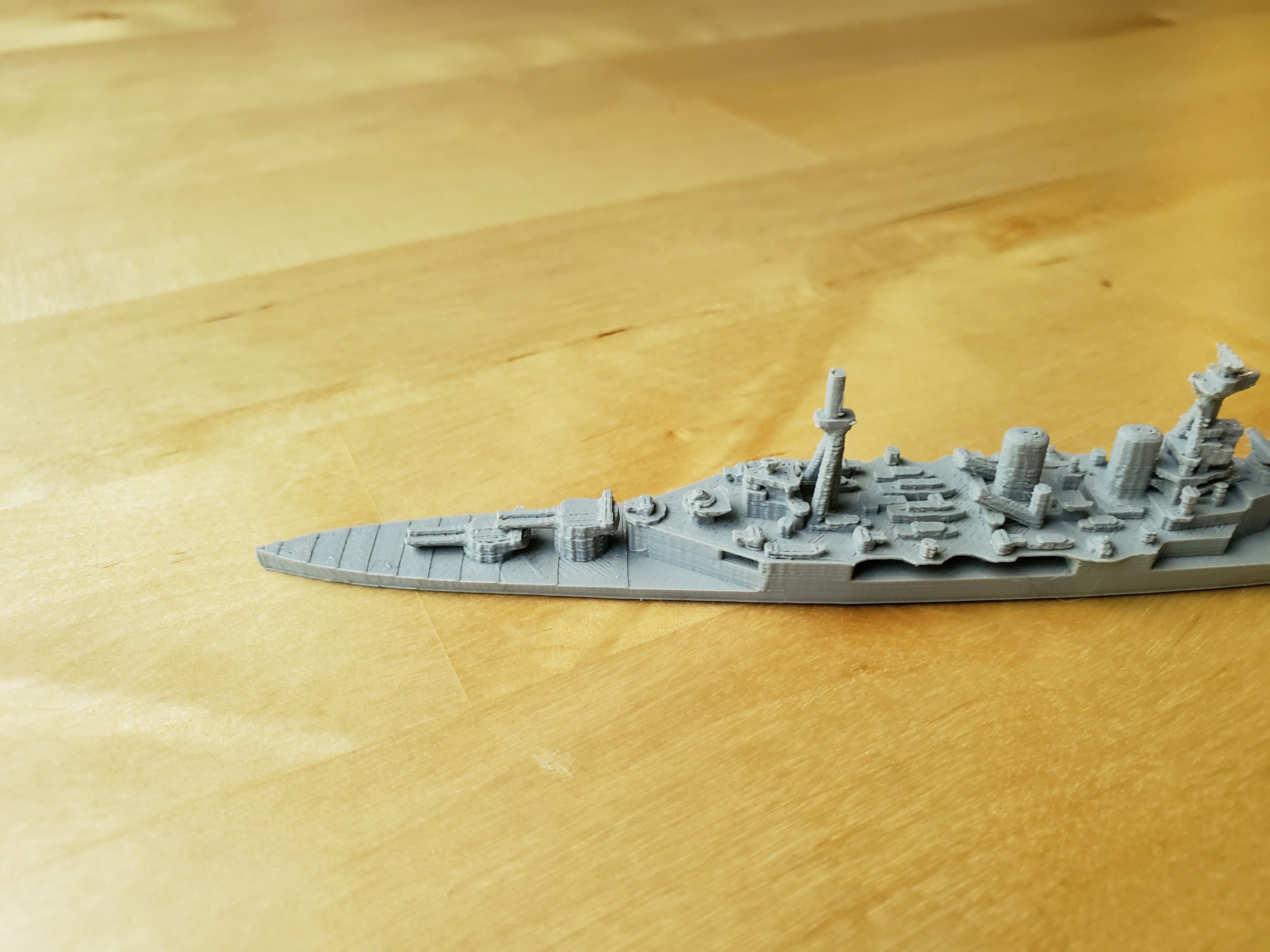British Battlecruiser HMS Hood Warship 3D model 3D printable | CGTrader