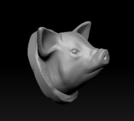 CUTE PIG 3D model 3D printable | CGTrader