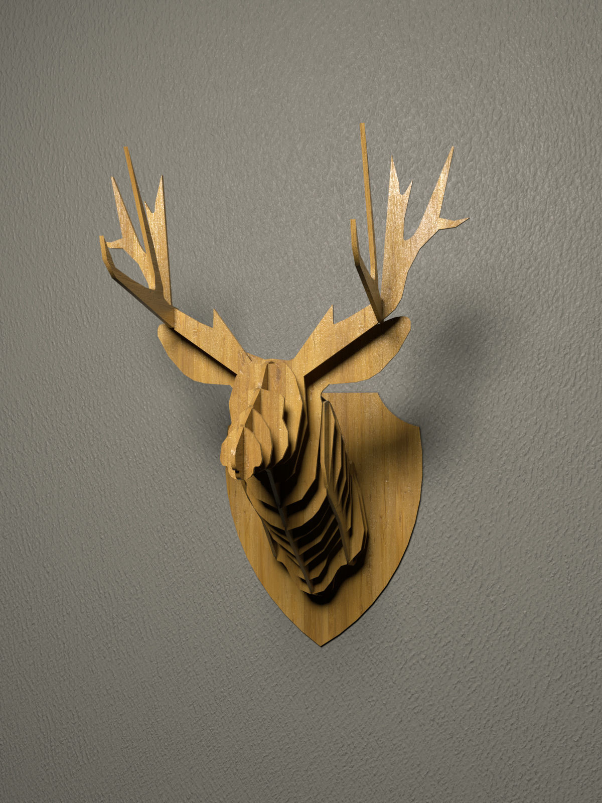 3D model DEER WALL DECOR VR / AR / low-poly | CGTrader