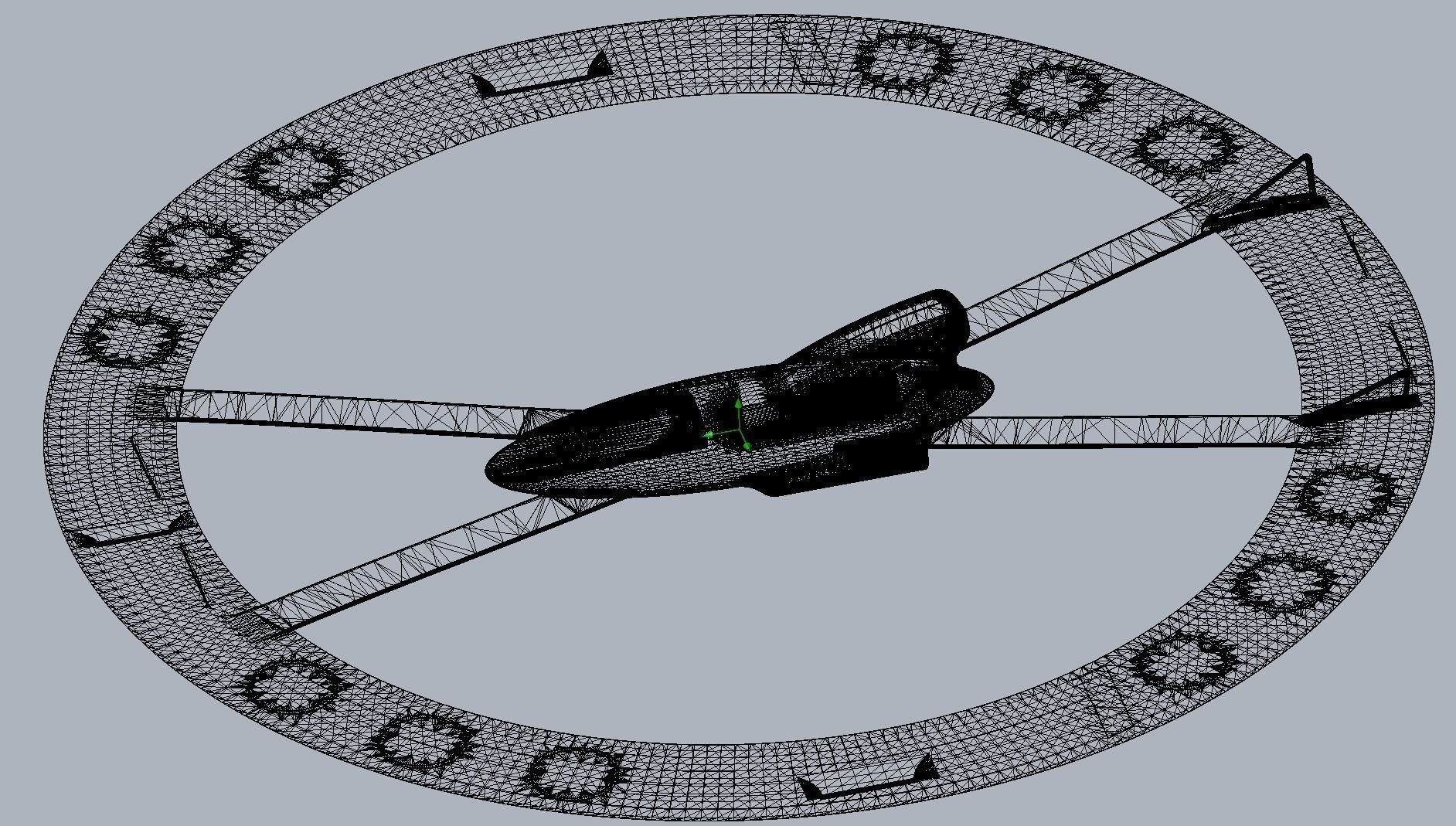 Futuristic Ring-Wing Saucer Airplane Design 3D model 3D printable ...