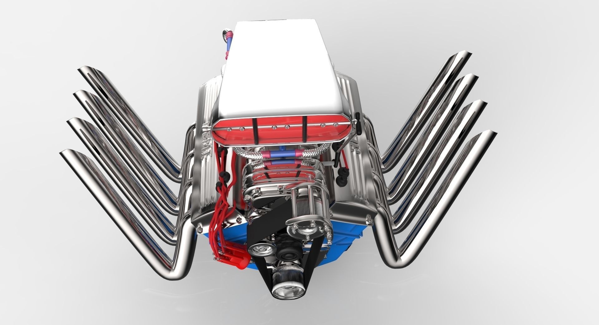 Blown V8 3D model | CGTrader