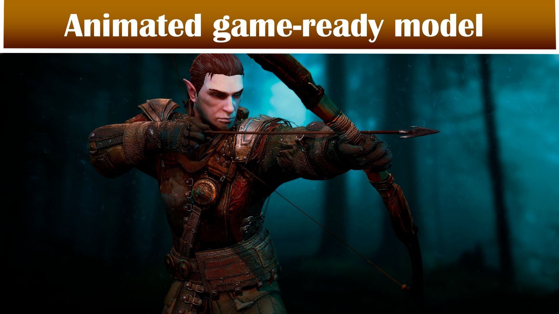 3D model Archer Lambert Game Ready Model VR / AR / low-poly rigged ...