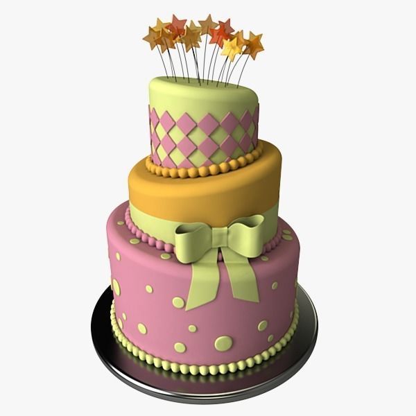 Stylized Cake 3D model | CGTrader