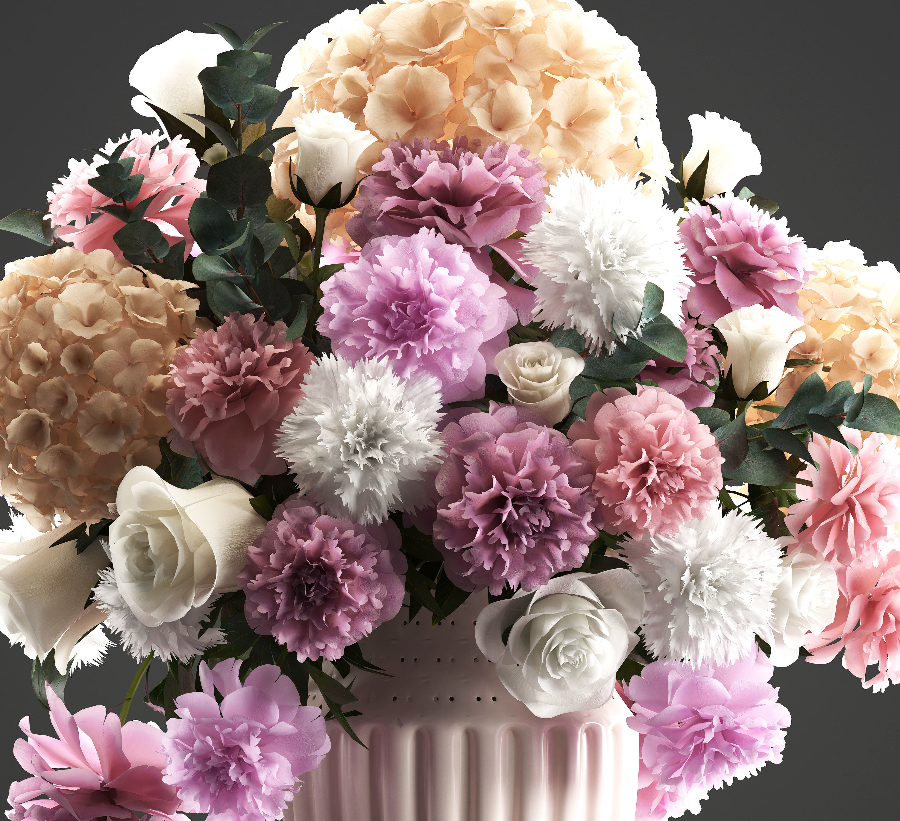 Bouquet of spring flowers 3D model | CGTrader