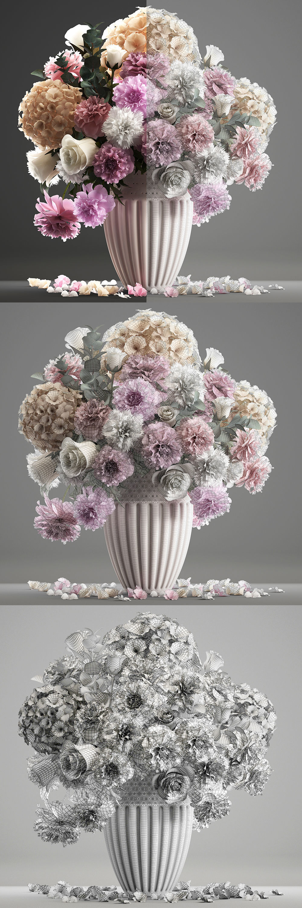 Bouquet of spring flowers 3D model | CGTrader