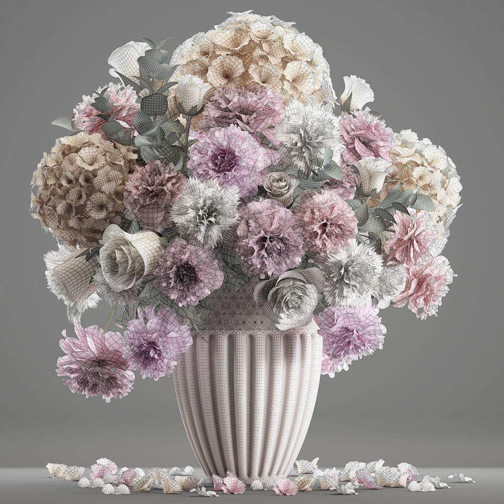 Bouquet of spring flowers 3D model | CGTrader