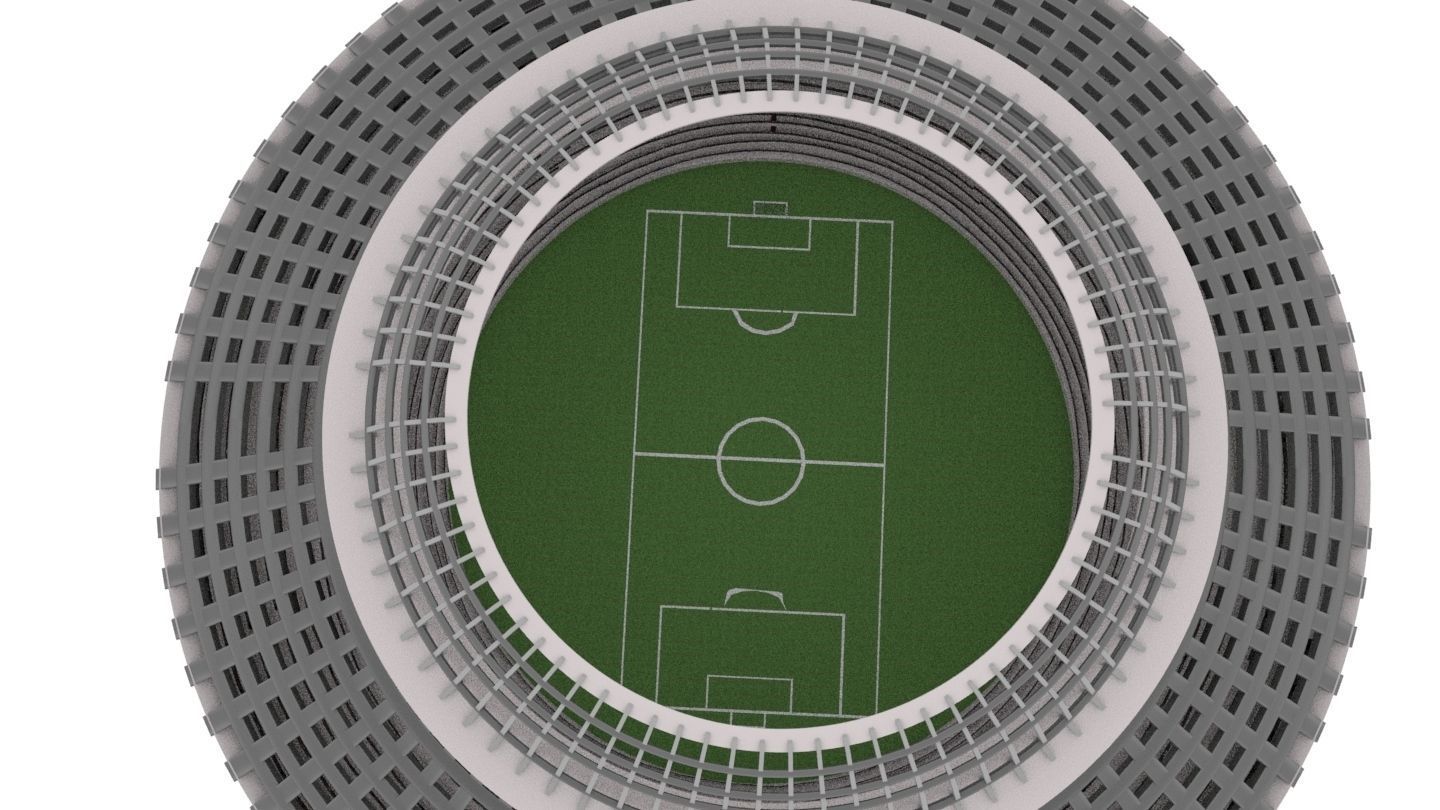 FootBall Stadium full Model with audience 3D model | CGTrader
