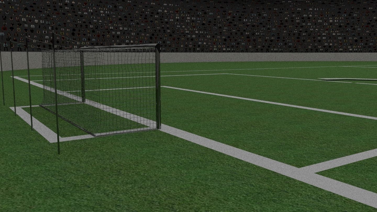 FootBall Stadium full Model with audience 3D model | CGTrader