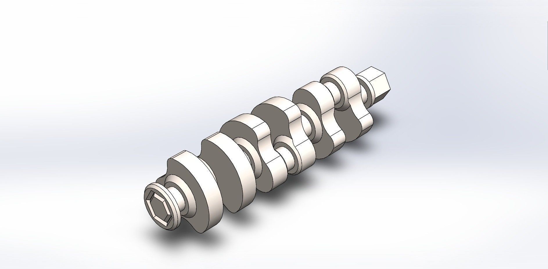 Three-Cylinder Engine 3D model 3D printable | CGTrader