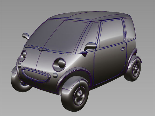 CityCarAS1 car free 3D model | CGTrader