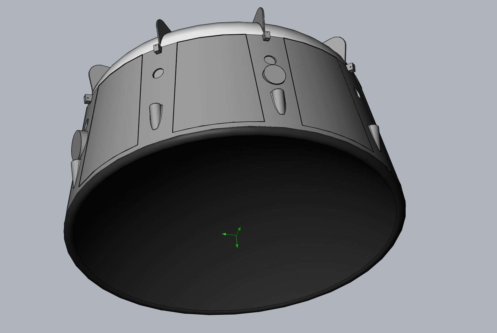 Concave Heatshield Spacecapsule Concept 3D model 3D printable | CGTrader