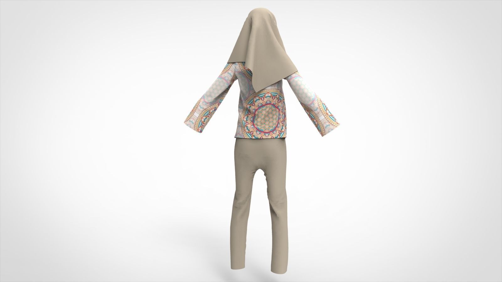 3D model hijab casual VR / AR / low-poly | CGTrader