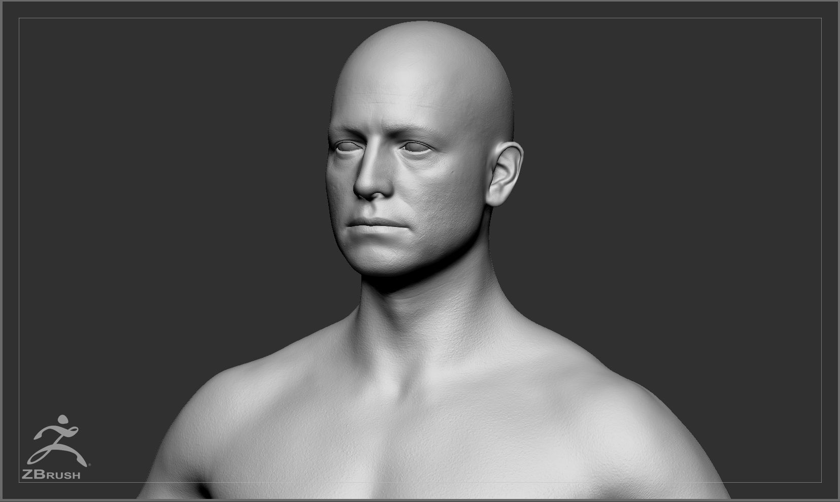 Average Caucasian Male Body Basemesh 3D model | CGTrader