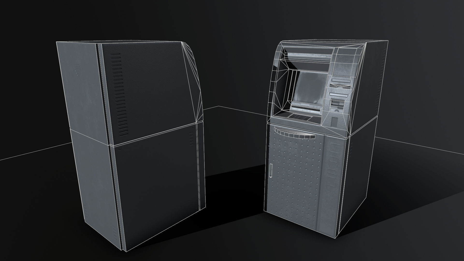 3D model ATM Cashmachine 01 VR / AR / low-poly | CGTrader