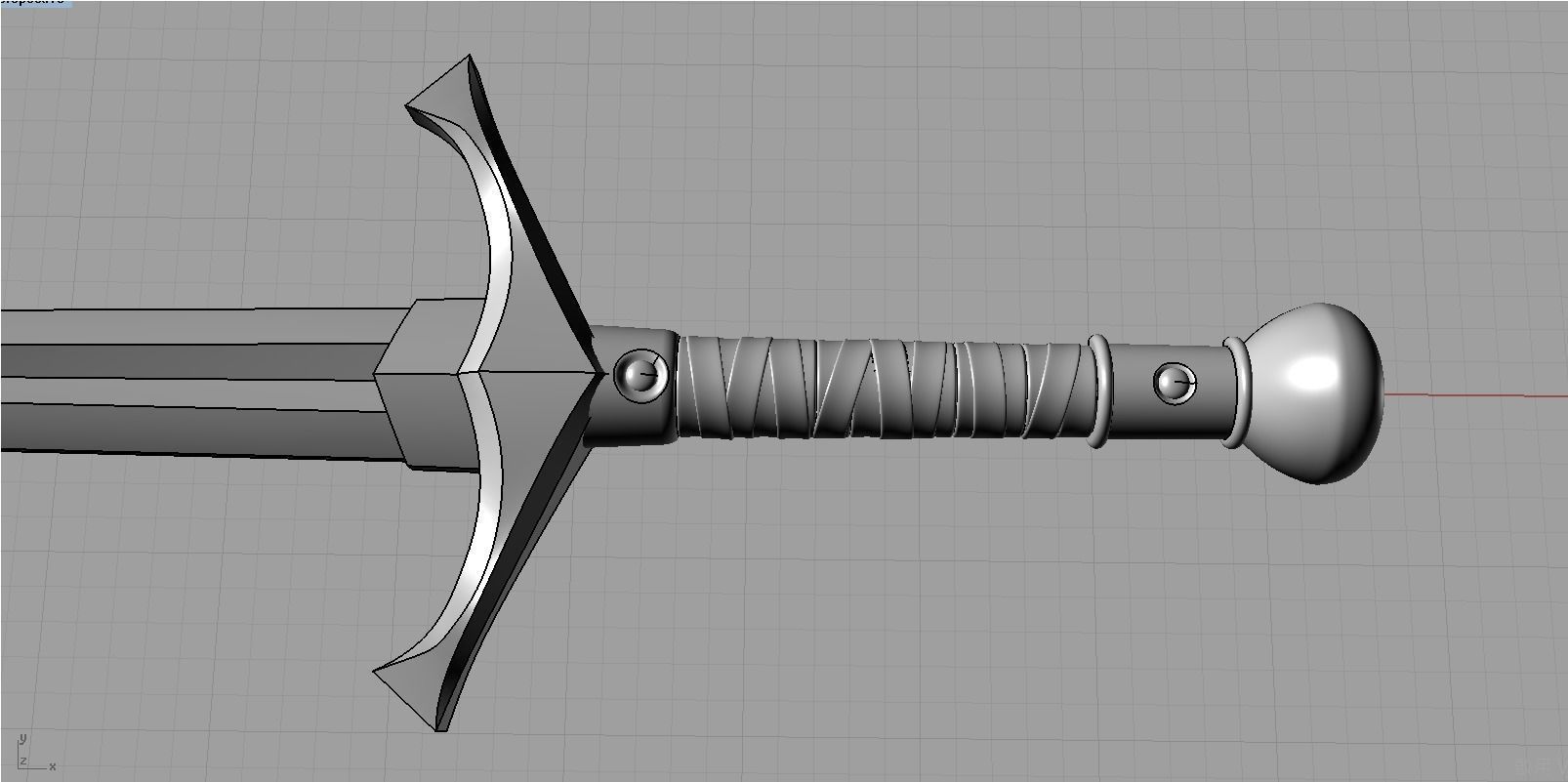 For honor warden sword 3D model 3D printable | CGTrader