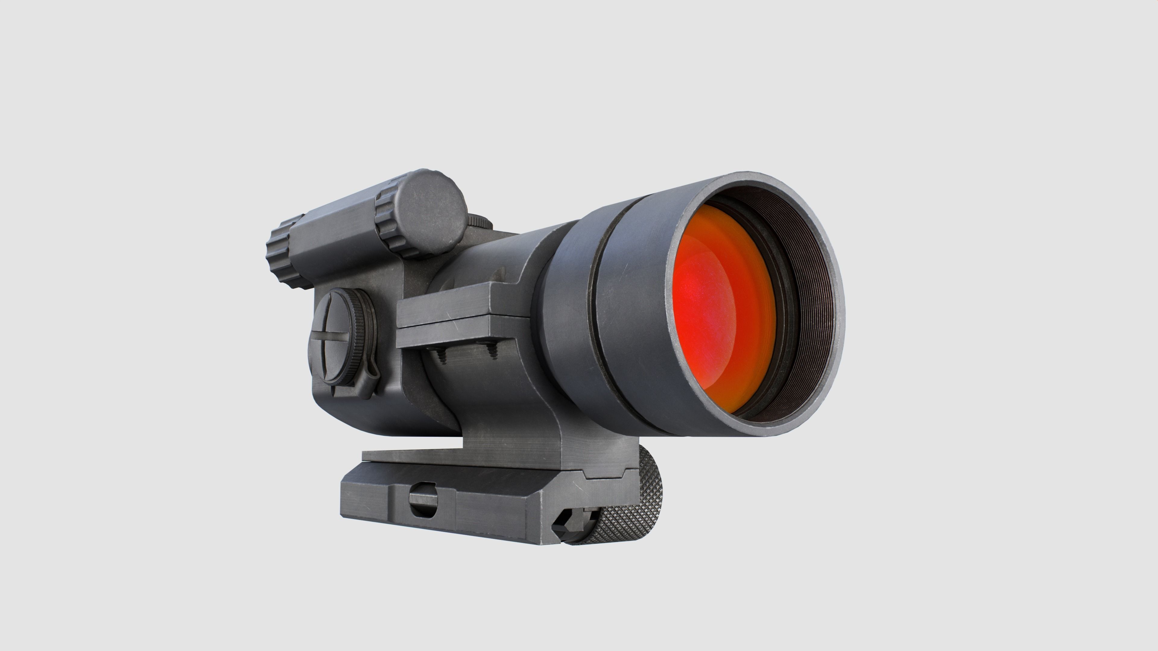 3D model Aimpoint PRO Red Dot Sight VR / AR / low-poly | CGTrader
