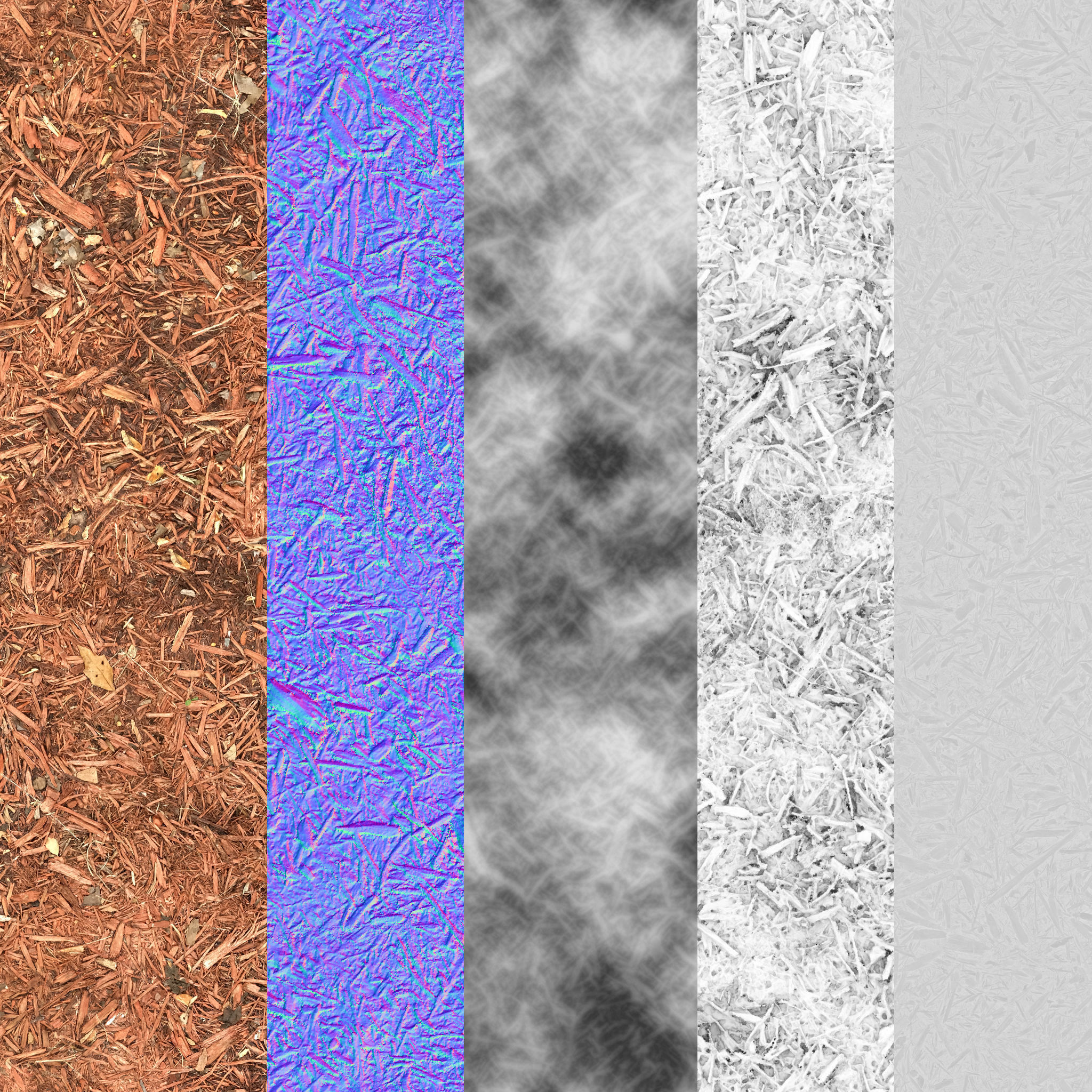 PBR Scanned Mulch Texture | CGTrader